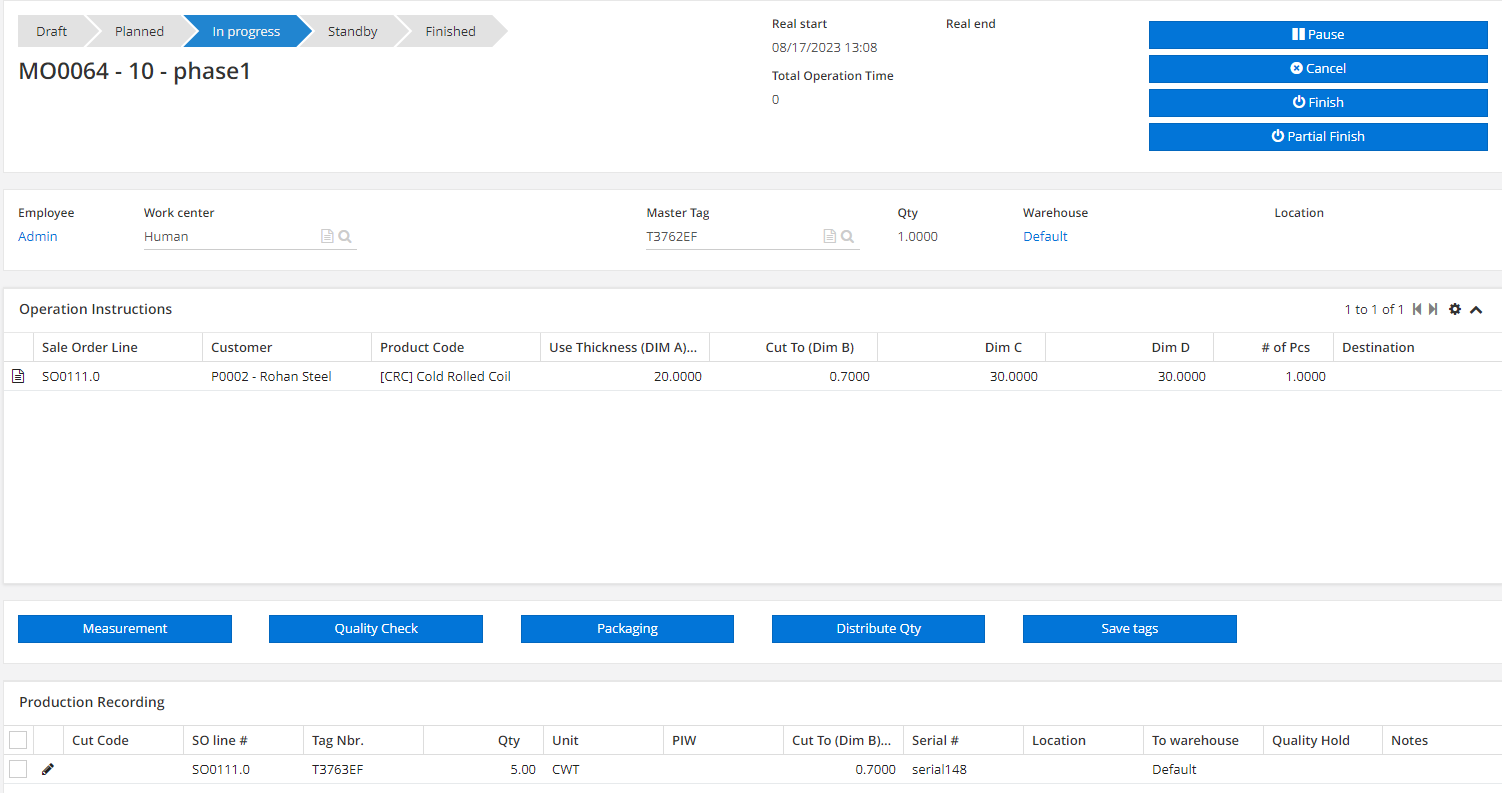 Manufacturing Operations – Eferro Solutions
