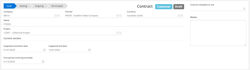 Contract – Eferro Solutions